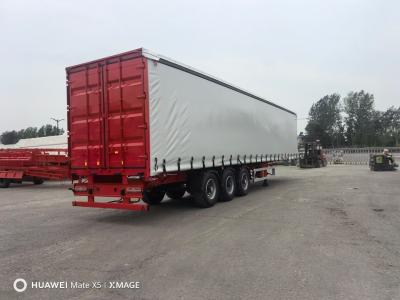China Superlink High Sidewall Stake Tri Axle Drop Side Curtain Ideal For Freight Transport for sale