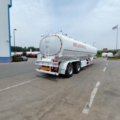 China Tire Number 12 3 Axles 40000L 50000 Liters Petrol Oil Tanker Fuel Tank Semi Trailer for sale