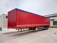 China 3 Axles Curtain Side Semi Trailer With Jost Kingpin And 8/12/16 Tires for sale