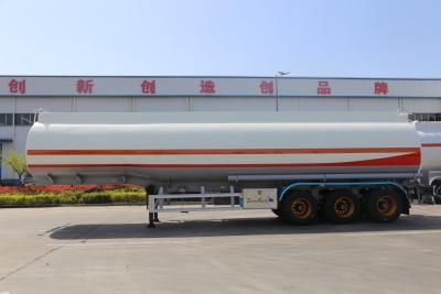 China 3axles 40000-60000 Liters Heavy Duty Petrol Transport Oil Fuel Tank Trailer with Grade 12t for sale