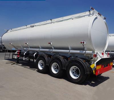 China 3 Axle Carbon Steel Oil Tanker/Fuel Tank Semi Trailer with 50t-70t Load Capacity for sale