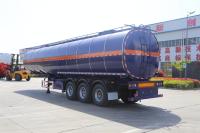 China 1310mm Wheel Base 40m3 3 Axles Heavy Duty Aluminum Alloy Fuel Tank Oil Tanker Trailer for sale