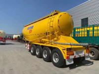 China Van-type 45cbm Cement Tanker Trailer Heavy Loads Durable Not Self-dumping for sale