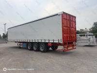 China 2/3 Axles 60 Tons Box Van Truck Trailer Side Curtain Slide Semi Trailers With Steel for sale