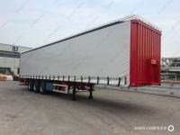 China Heavy-Duty 40FT Van-Type Semi Trailer with Waterproof Curtain Side Load Capacity 30t-50t for sale