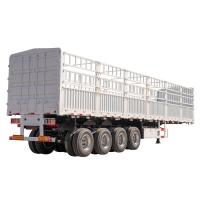 China 60-70 Ton Fence Semi Trailer Truck Trailer with Triangle / Double Star / Double Money Tires for sale