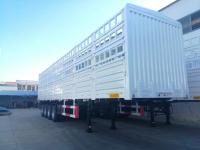 China Heavy Duty 60t-70t Load Capacity Warehouse 4 Axle Fence Trailer Truck Semi-Trailer for sale