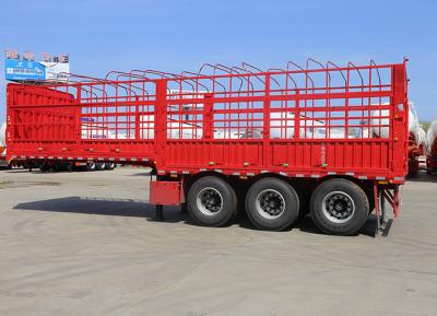 China Heavy Duty Fence Trailer Cargo Transport Semi-Trailer With 60t-70t Load Capacity for sale