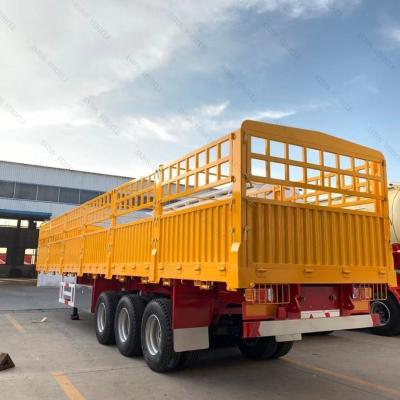 China 60t-70t Load Capacity Anton 2 3 Axle 4 Axle Fence Semi Trailer 13000*2500*3950mm for sale
