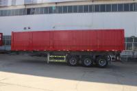 China 3-Axle Van Semi-Trailer With No ABS Anti-lock Braking System And Fence Full Trailer for sale