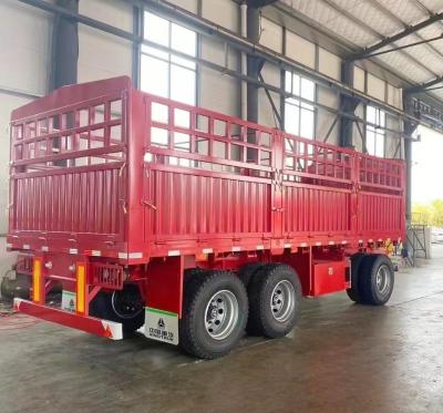 China Side Wall Height 600-1500mm Heavy Duty Full Trailer for Timber and Bulk Cargo Transport for sale