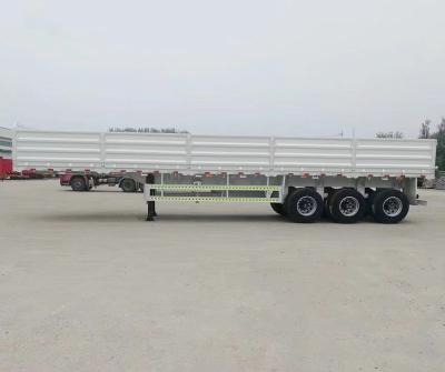 China 60 Ton 80 Ton 3 Axle 4 Axle Fence / Side Wall Semi Trailer For Cargo Transport for sale