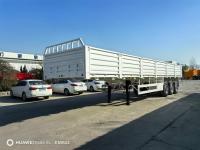 China Landing Gear Jost E100 60t Load Capacity Stake Cargo Container Transport Semi Trailer for sale