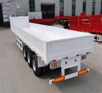 China 1310mm Wheel Base 7.5t Grade Drop Side Semi Trailer for Heavy Bulk Cargo Transport for sale