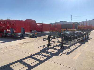 China 1840mm Tread 12 Tire Number Container Chassis Semi-Trailer For Container Delivery for sale