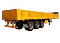 China Customizable Sideboard Semi-Trailer 12 Tire Durable Freight Hauling Flatbed Trailer for sale