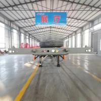 China Flatbed Container Chassis Skeleton Semi Truck Trailer with Jost E100 Landing Gear for sale