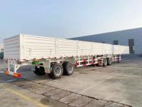 China 40 Tons Semi Truck Trailer Fence Transport Cargo Animal Side Semi Trailer Customized for sale