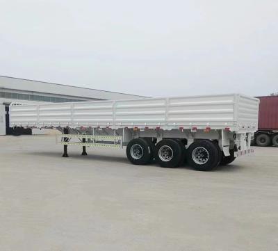 China 12 Tire Multifunctional Side Wall Fence Cargo Semi Truck Trailer with Fuwa / BPW Axle for sale