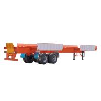 China Steel Skeleton Container Chassis Semi Trailer with Bogie Suspension 1310mm Wheel Base for sale