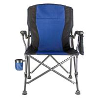 China Portable Folding Camping Chair with Cup Holder and Side Pocket for Outdoor Leisure for sale