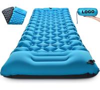 China 40D Nylon TPU Outdoor Sleeping Mat Portable Camping Ultralight Backpacking Air Mattress for sale