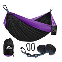 China New High Quality Outdoor Portable Parachute Hanging Hammock Softest Nylon Hammock Swing Camping Hammock for sale