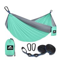China 2022 High Quality Customized Portable Nylon parachute Camping Hammock For Backpacking Hiking for sale