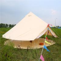 China Luxury Waterproof Four-season Canvas Bell Tent for Glamping with Easy Setup (4M/5M/6M Available) for sale