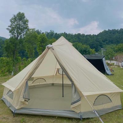 China 2023 Hot Sale Cavas Tent Frame Bamboo Mongolian Yurt Tent for Sale Indian Bell Tent Cotton Canvas for sale