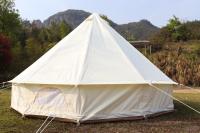 China 2023 Hot Sale Cavas Tent Frame Bamboo Mongolian Yurt Tent for Sale Indian Bell Tent Cotton Canvas for sale