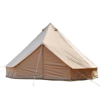 China Waterproof Luxury Arabic Big Tent Outdoor Camping and Glamping Inflatable Mongolian Yurt Tent Cotton Canvas Bell Tent for sale