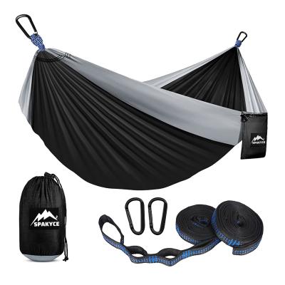 China Heavy-Duty Portable Nylon Camping Hammock with 270x140 cm Size and 750g Lightweight for Outdoor Travel for sale