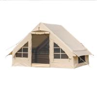 China Portable Outdoor Automatic Cotton Inflatable Tent for 5 People Thickened Rainproof One Bedroom for Camping Tourist Visits for sale