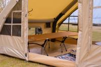 China Portable Outdoor Automatic Cotton Inflatable Tent for 5 People Thickened Rainproof One Bedroom for Camping Tourist Visits for sale
