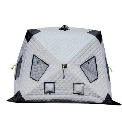 China Thermal Insulated Waterproof Pop-Up Design Ice Fishing Tent and Sauna Tent for Outdoor Use for sale