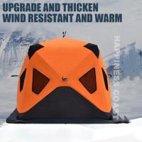 China Outdoor Winter Cold Pop-Up Portable Hub-Style Ice Fishing Shelter Sauna Tent Snow House Easy to Carry Oxford Fabric Fishing Tent for sale