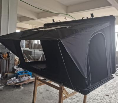 China Big Space Camping Aluminum 4 Person Outdoor Hiking Rooftop Roof Top Car Tent Triangle Clamshell Hard Shell Top Roof Tent for sale