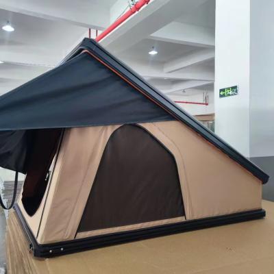 China OEM 4x4 Waterproof Aluminum Clamshell Hard Shell Rooftop Tent Z Roof Top Tent for 3-4 People Made of Oxford Fabric for Camping for sale