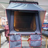 China Waterproof 4x4 Rooftop Tent for Offroad Camper Van 1.45m Width Aluminum Hard Shell Car Roof Top Tent for sale
