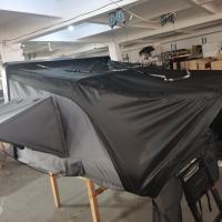 China Dachzelt 4x4 Waterproof Car Roof Camping Tent ABS Hard Shell Automatic 3-4 Person Side Opening Ladder Car Rooftop Tent for sale