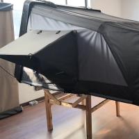 China Dachzelt 4x4 Waterproof Car Roof Camping Tent ABS Hard Shell Automatic 3-4 Person Side Opening Ladder Car Rooftop Tent for sale
