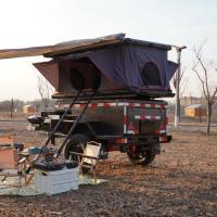 China Mini Small Teardrop Trailer Off Road Camper Trailer Tent RV Outdoor Self-driving Camping Trip Caravan Trailer House for Cars for sale