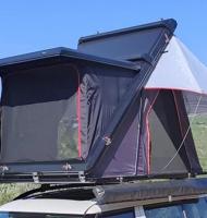 China New Camping Aluminum 3 Person Outdoor Hiking Rooftop Roof Top Car Tent Triangle Clamshell Hard Shell Top Roof Tent for sale