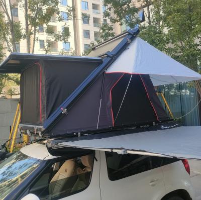China Factory Hot Sale ABS Shell Car Roof Top Tent Carpas De Techo Folding SUV Outdoor Hard Shell Car Rooftop Tent for sale