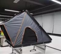 China Camp Aluminum 3-4 Person Outdoor Hiking Rooftop Roof Top Car Tent Triangle Clamshell Hard Shell Top Roof Tent for sale
