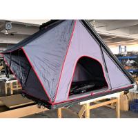 China Aluminum Triangle 3 Person Rooftop Tent Hard Shell Pop up Waterproof HardShell Roof Top Tent for Truck Jeep Car SUV Van for sale