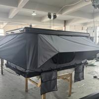 China Camping Aluminum 3 Person Outdoor Hiking Rooftop Tent 4 Season Roof Top Car Tent Triangle Clamshell Hard Shell Top Roof Tent for sale