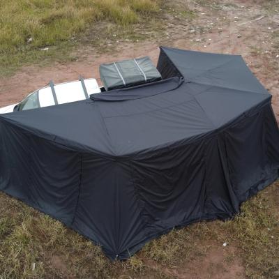 China 4WD Waterproof Car Awning Tent Foxwing 360 Degree Large Standing 360 Awning Extended With Side Wall for sale