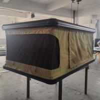China Camping Aluminum 3 Person Outdoor Hiking Rooftop Roof Top Car Tent Triangle Clamshell Hard Shell Top Roof Tent for sale
